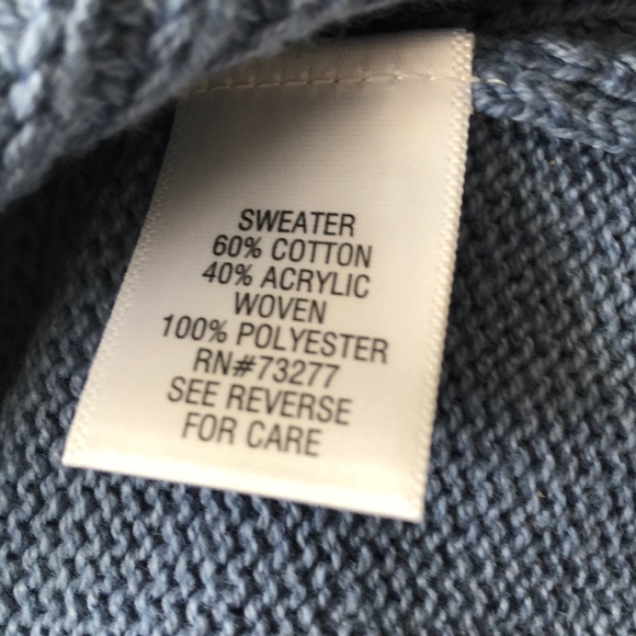 croft & barrow | Sweaters | Croft Barrow Loyal Blue Shaker Crew 2fer ...